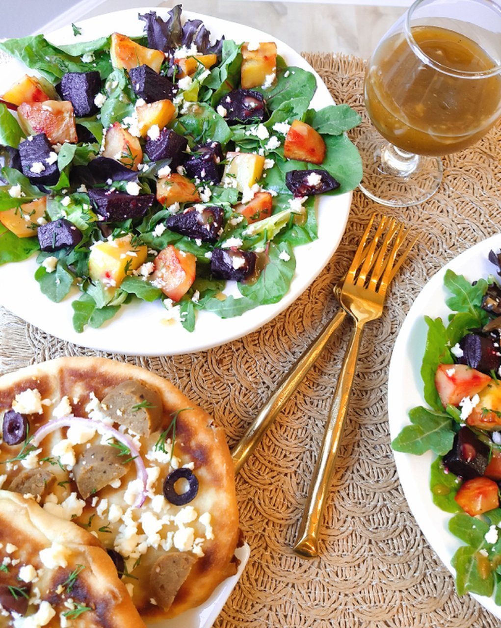 Roasted Beets and Potatoes with Creamy Balsamic - Vanguard of Hollywood