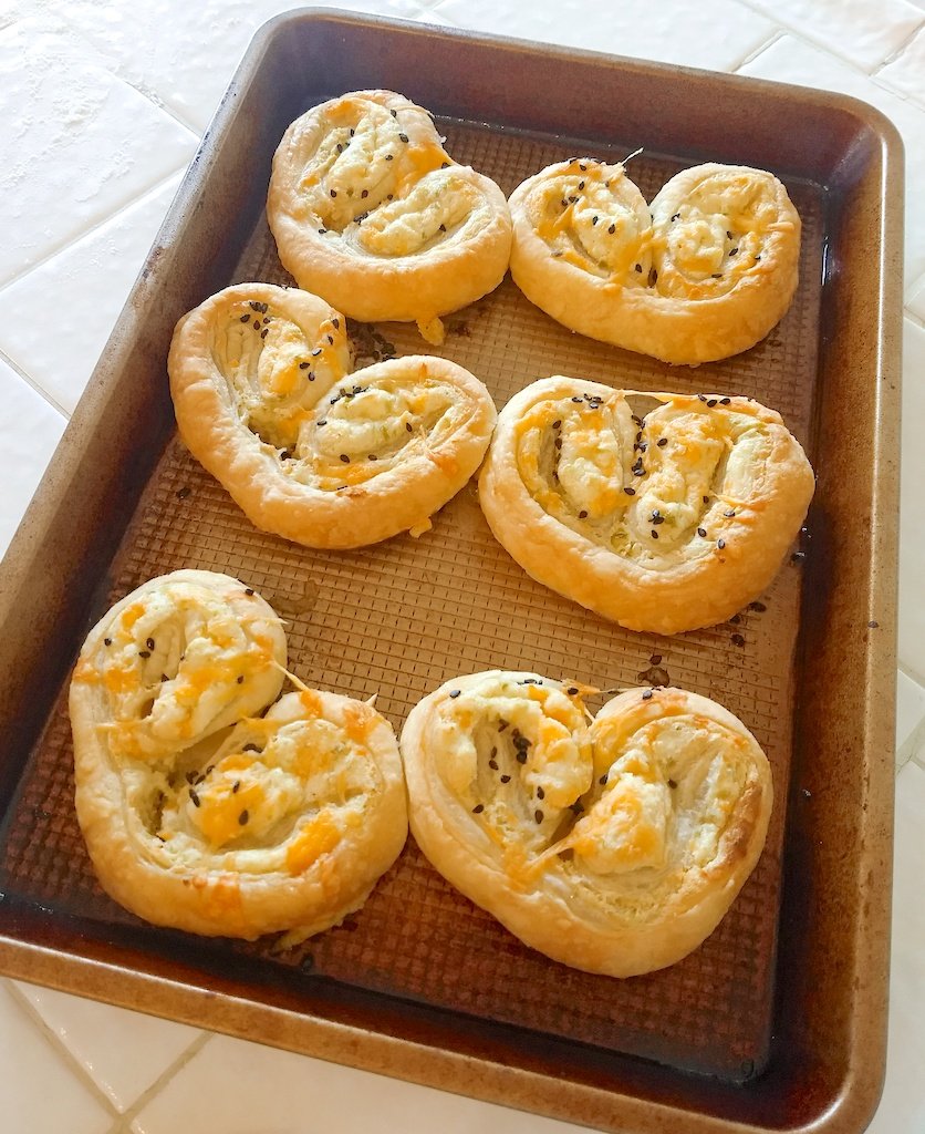 Savory Palmiers with Creamy Jalapeno Filling - Vanguard of Hollywood
