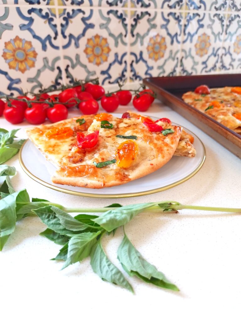 Balsamic Tomato Pizza with Herbed Crust - Vanguard of Hollywood